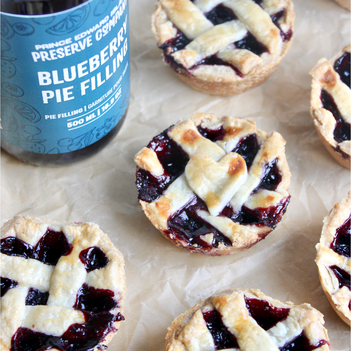 Muffin Tin Blueberry Pie
